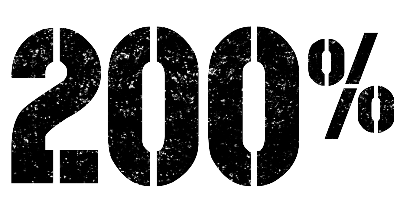 200% logo black – Aaron Littles